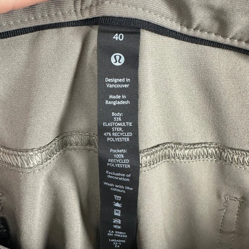 Pants | Lululemon Abc Mens Chino Pants 4 Olive Green Performance ...